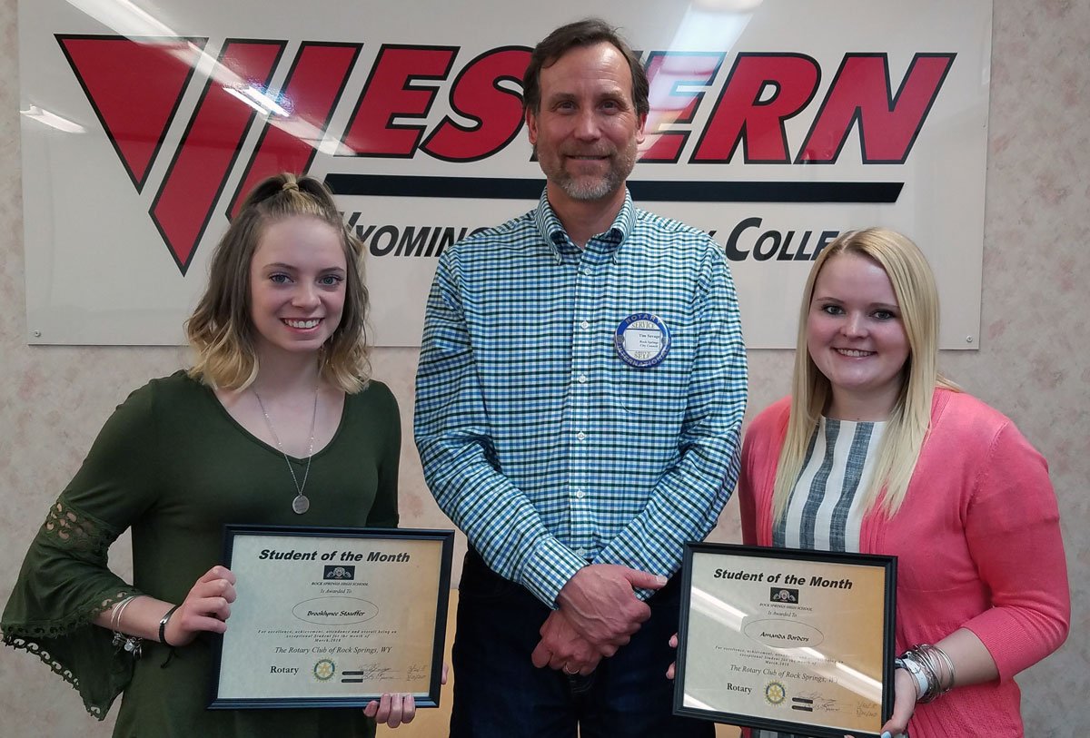 Rock Springs High School Rotary Students Of The Month - SweetwaterNOW