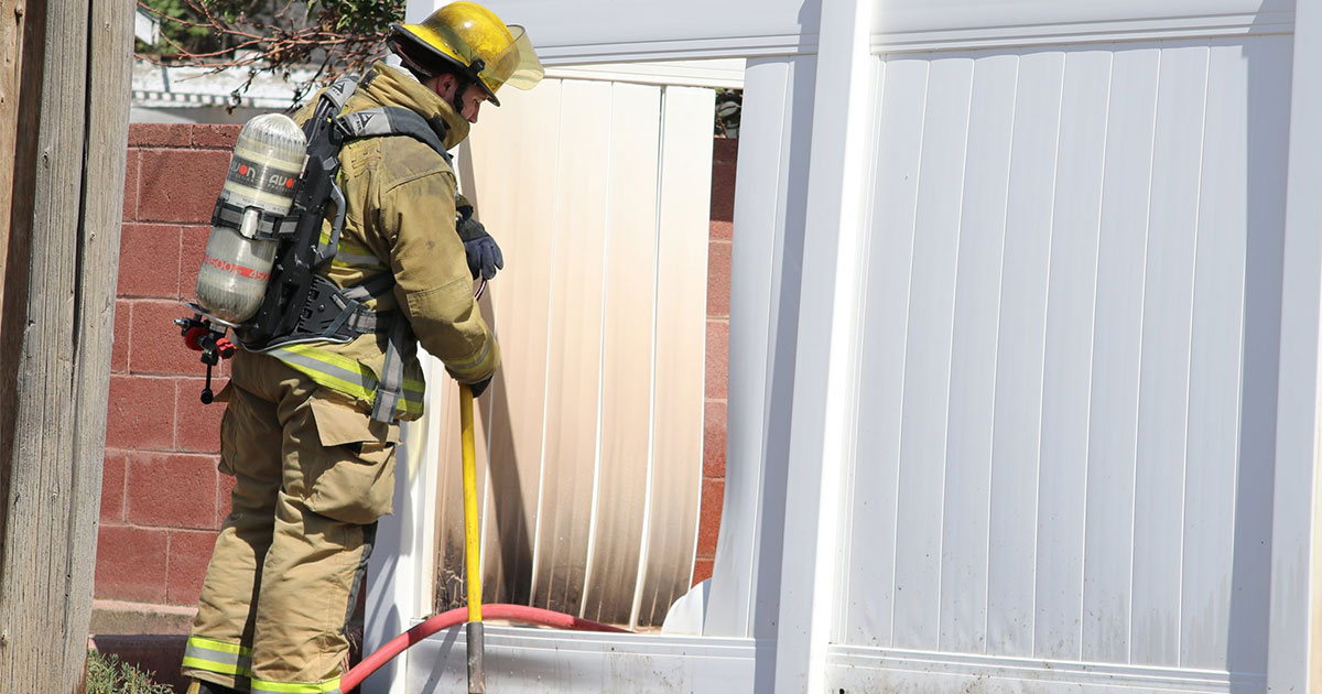 Green River Fire Department Extinguishes Fence Fire - SweetwaterNOW