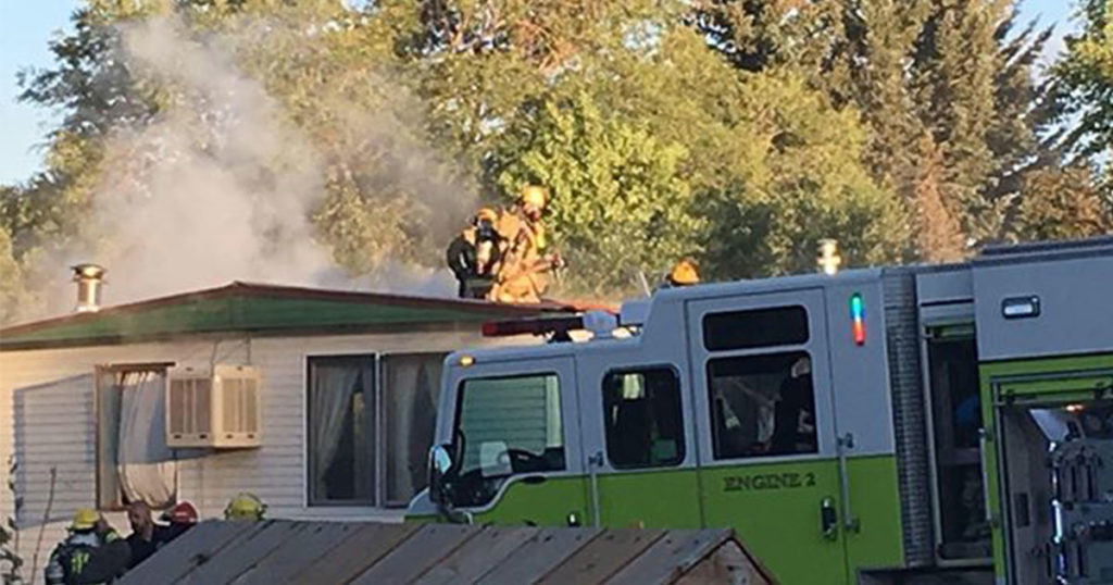 Green River Fire Department Responds to Trailer House Fire - SweetwaterNOW