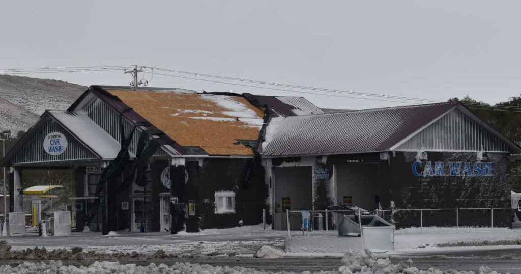 Strong Winds Cause Substantial Damage to Car Wash - SweetwaterNOW