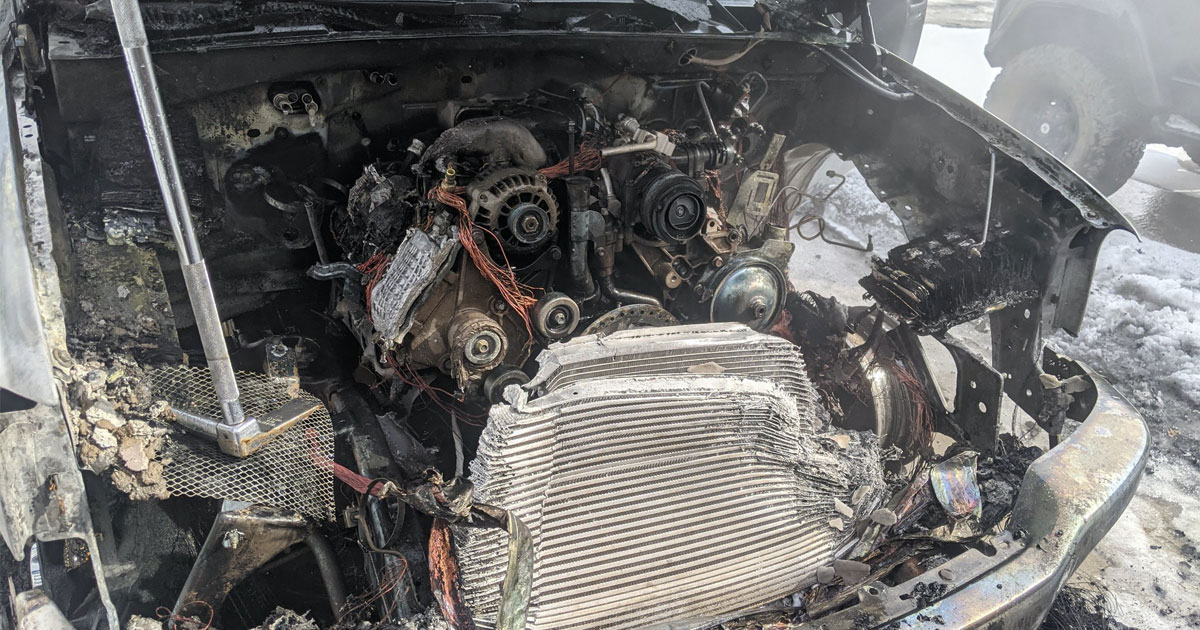 Block Heater Causes Vehicle Fire in Green River Tuesday - SweetwaterNOW