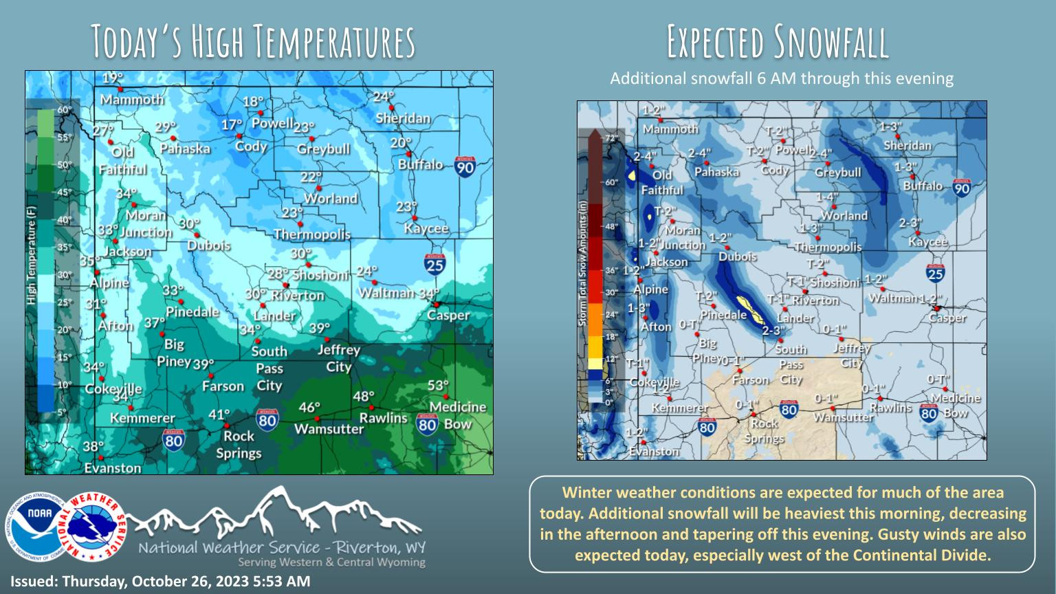 Rain and Snow With a High Near 42 - SweetwaterNOW